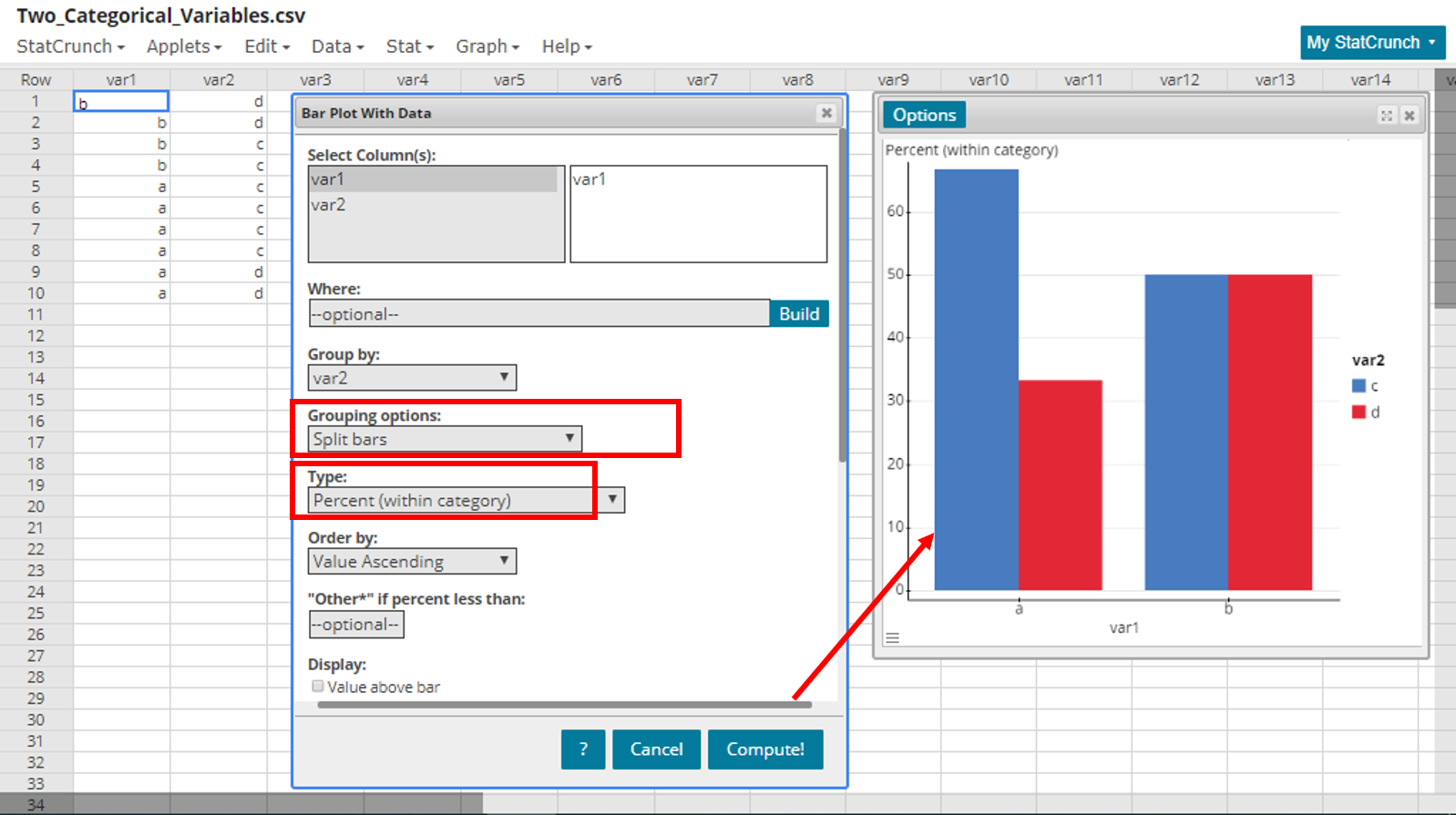 Relative Frequency Bar Graph